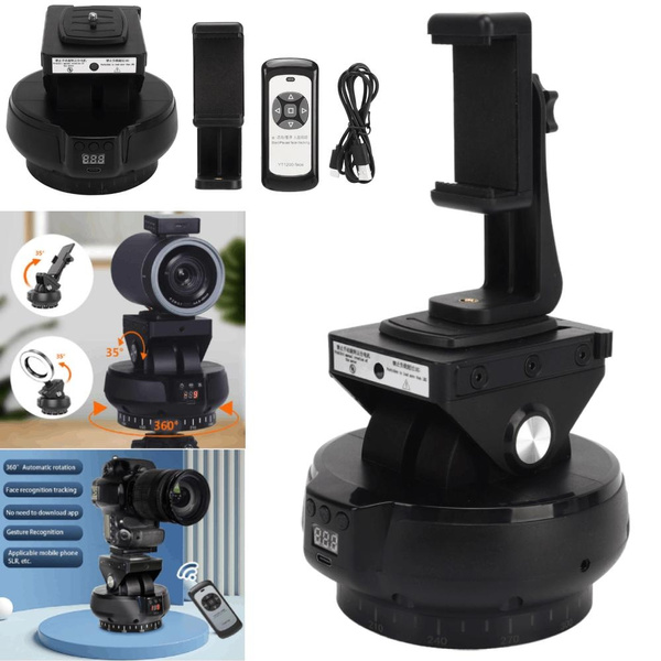 Wireless Remote Control Electric Tripod Head AI Face Tracking Rotating ... Wireless Remote Control Electric Tripod Head AI Face Tracking Rotating ...