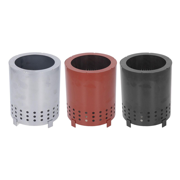 Portable Fire Pit Smokeless Tabletop Firepit With Stand Iron Wood ...