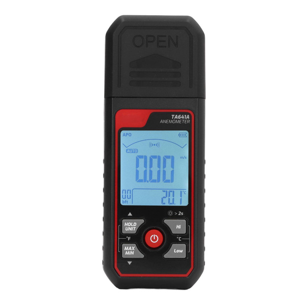 Handheld Anemometer, Wind Speed Gauge High Accuracy Value Locking Quick ...