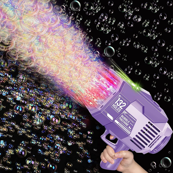 29/69/80/132 Holes Bazooka Bubble Gun, Upgraded Bubble Machine with ... 29/69/80/132 Holes Bazooka Bubble Gun, Upgraded Bubble Machine with ...
