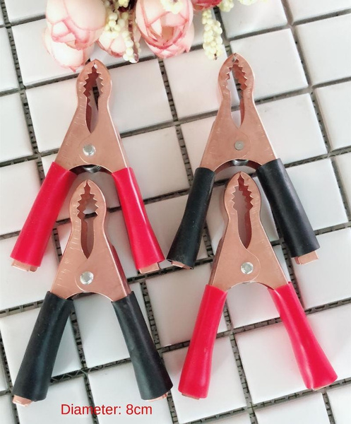 (Pack of 10) 8cm Large Metal Alligator Clip Serrated Power Clips | Wish