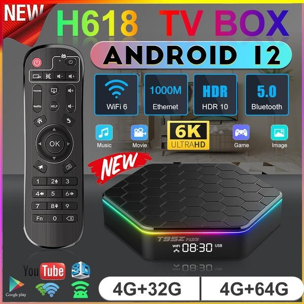 NEW T95ZPLUS Android 12 TV Box Allwinner H618 4GB 64B 32GB 2GB 16GB 6K ...