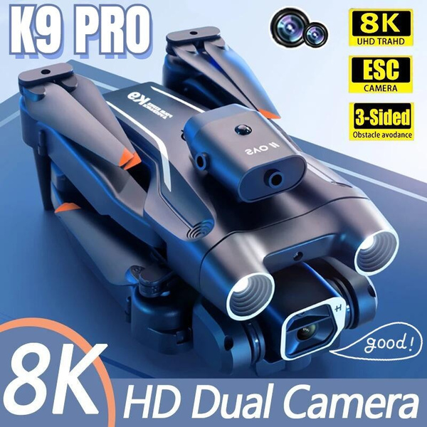 K9 Pro Drone Professional 4K HD Camera Mini4 Dron Optical Flow Localization Three sided Obstacle ...