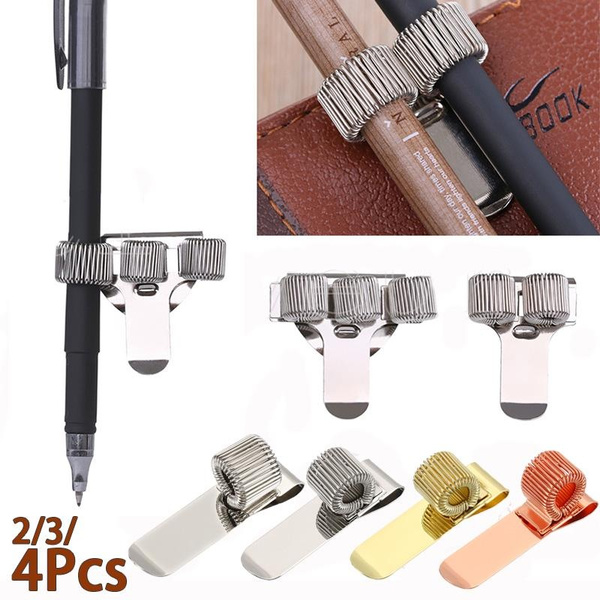 4/3/2Pcs Nurse Doctors Pen Holder Clip Single Double Triple Hole Metal ...