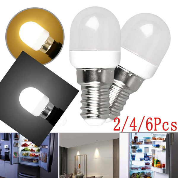 2/4/6Pcs Fridge Bulb LED Pygmy Small Screw E14 Cool/Warm White Fits ...