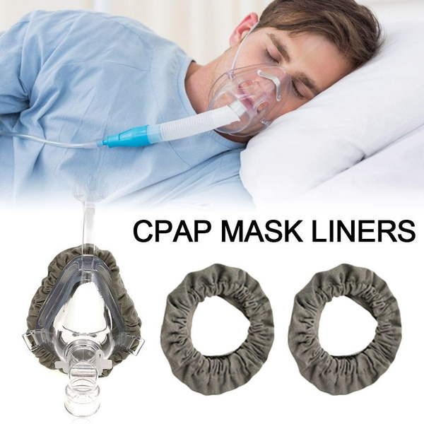 2pcs Breathable Cotton Cover Washable Reduce Air Leaks CPAP Mask Cover ...
