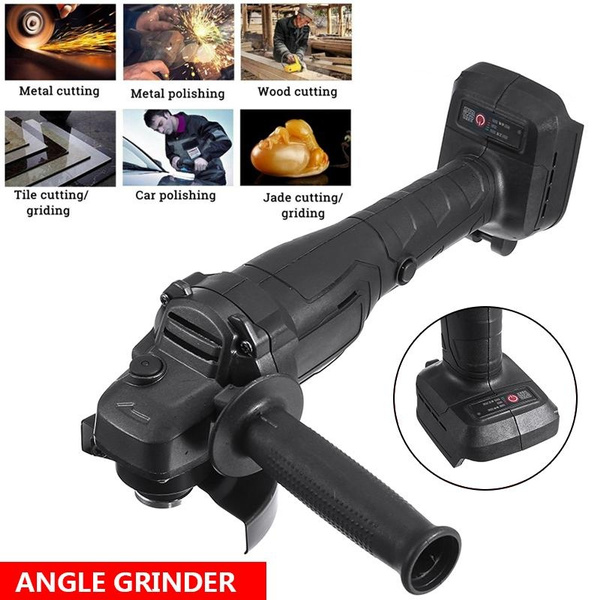 Industry 100mm Brushless Cordless Angle Grinder Cut off Tool For Li-ion ...