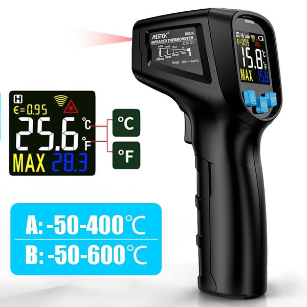 Non-Contact Industrial Infrared Thermometer Digital Laser Temperature ...