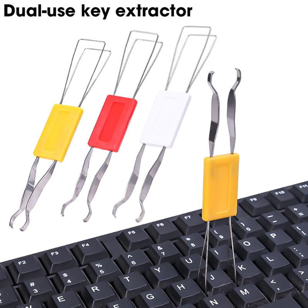 1PC 2 In 1 Keyboard Key Cap Puller Universal Keycap Shaft Remover Key ...