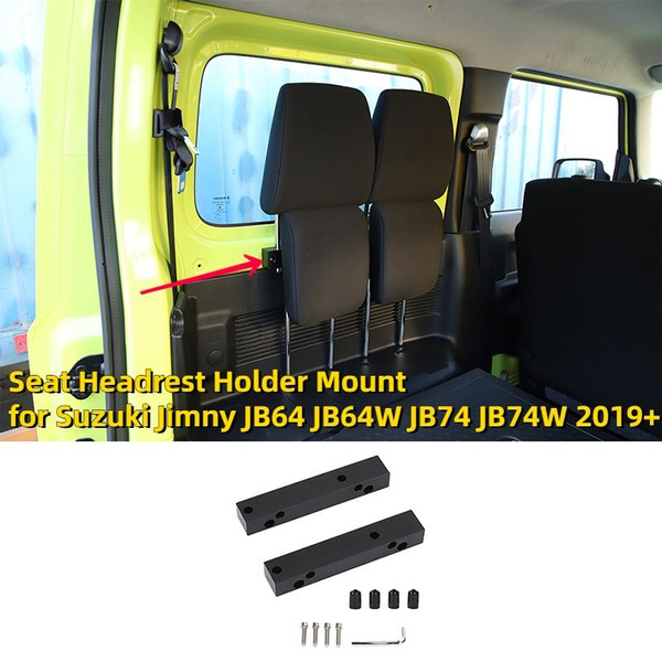 2 Pcs Seat Headrest Holder Mount Bracket for Suzuki Jimny JB64 JB64W JB74 JB74W 2019+, Black | Wish