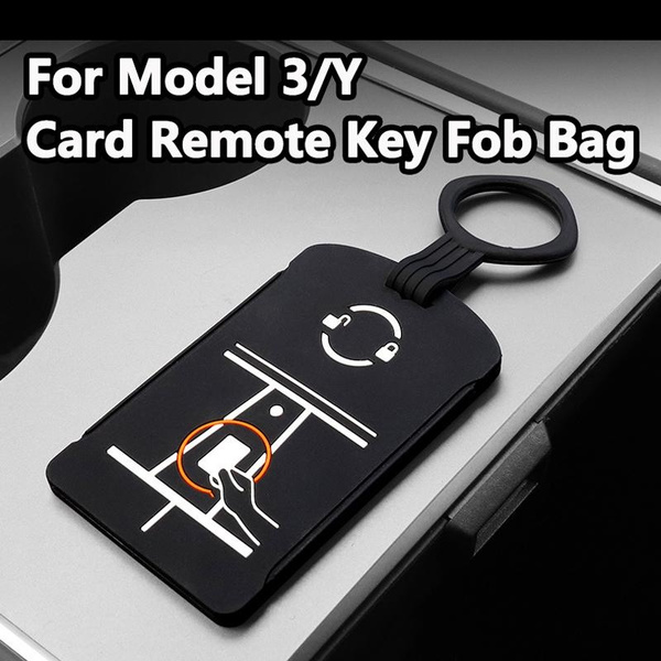 Soft TPU Car Key Card Holder Protector Case Cover For Model 3/Y Card ...