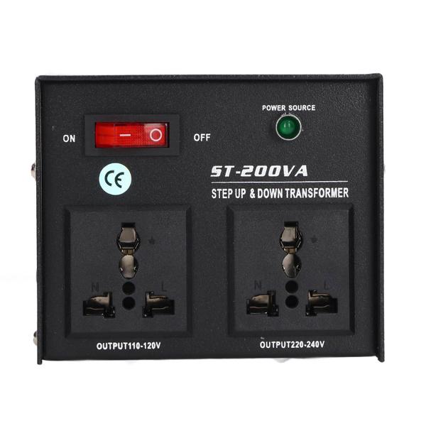 200W Power Voltage Converter Step Up Transformer for Electrical Devices ...