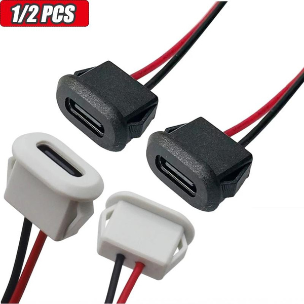 USB Type C Connector Jack Female Type-C with Card Buckle 3A High ...