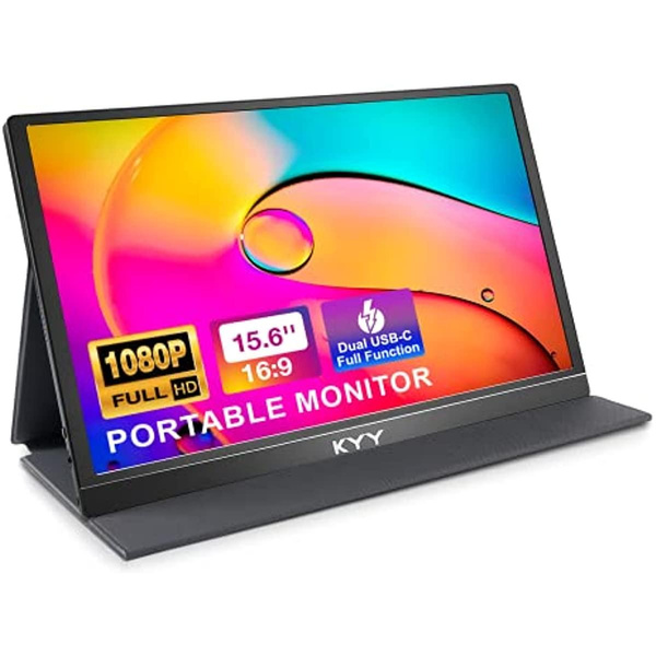 Portable Monitor 15.6'' 1080P FHD USB-C Portable Laptop , Monitor for ...