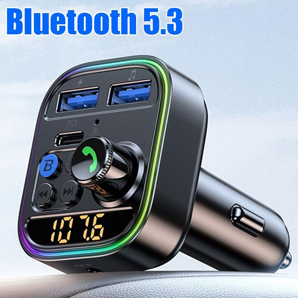 1PC Wireless Car Bluetooth Adapter Radio FM Transmitter,MP3 Music Audio ...