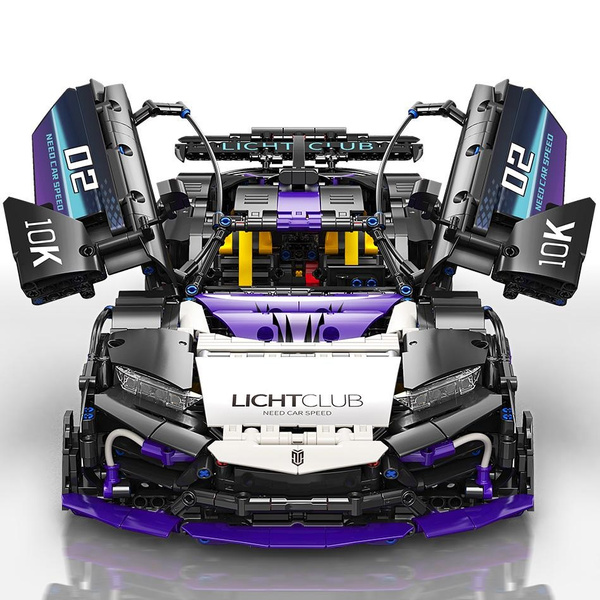 New High Tech Sports Car Technical Building Blocks MOC City Racing Car ...