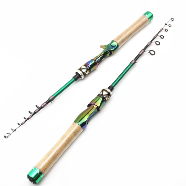 NEW Carbon MINI Ultra Light ul Power Telescopic Fishing Rod Casting ...