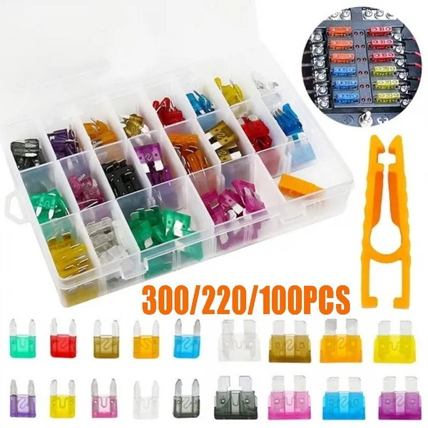300/220/100PCS Convenient Practical Car Fuse Truck Blade Fuse ...