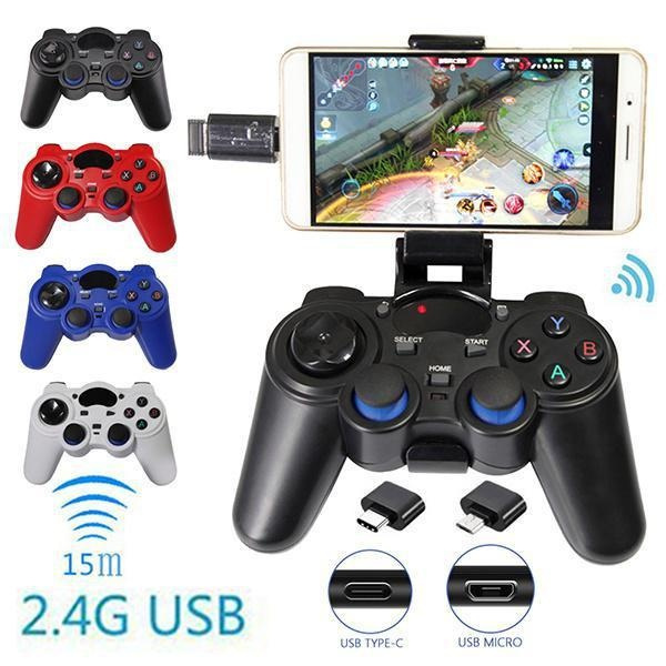 2.4G Wireless Game Controller Joystick Gamepad With Micro USB OTG ...