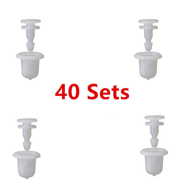 40 sets Wheel Arch Fender Flare Liner Clips Fastener For Nissan Navara ...