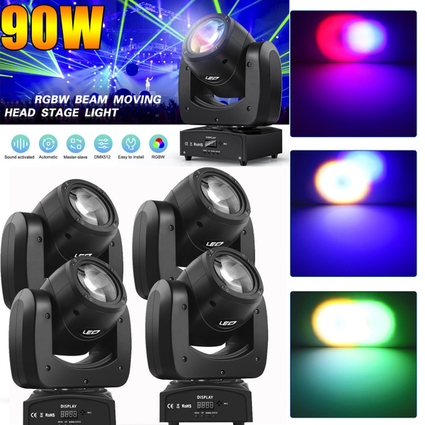 90W RGBW Beam Gobo Stage Light Rotating KTV Night club Moving Head ...
