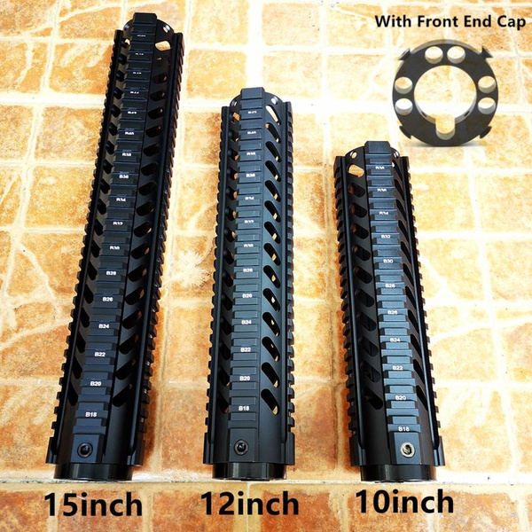 Tactical 10''12''15'' Quad Rail Handguard Free Float Rail Mount System ...