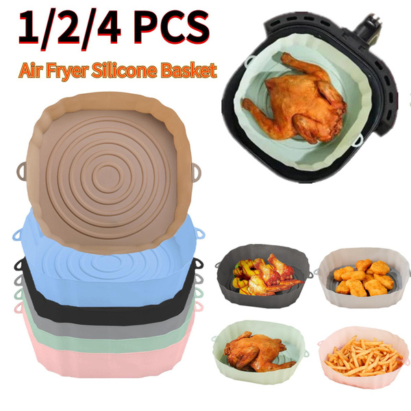 1/2/4Pcs Air Fryer Silicone Basket Silicone Mold Airfryer Oven Baking ...