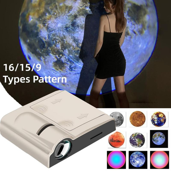 16/15/9 Types Pattern Star Projector Night Light Scenery Setting Sun ...