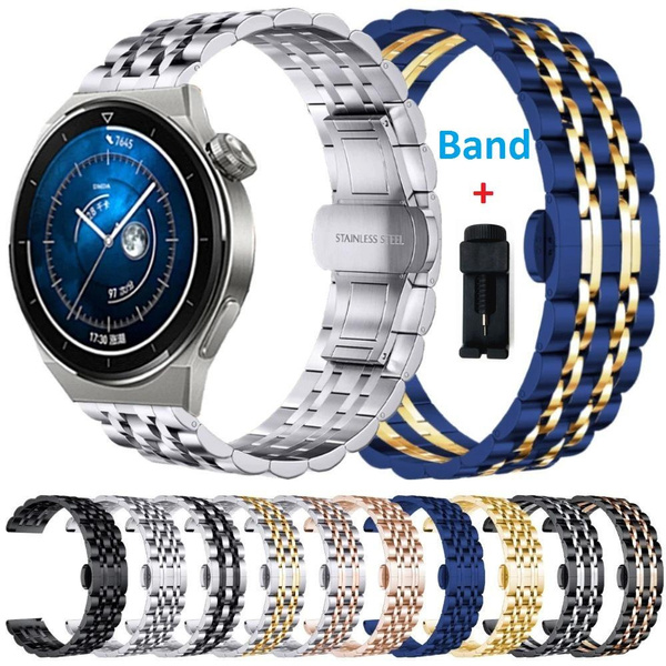 Adjustable 7 Rows Stainless Steel Watch Band for Apple Watch Series 9/8 ...
