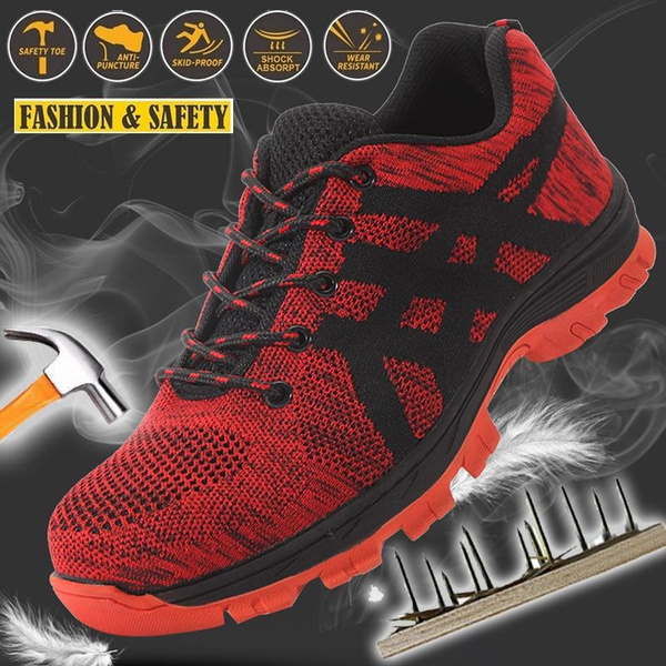 Work Safety Shoes Breathable Protective Shoes Sneakers Anti-Puncture ...