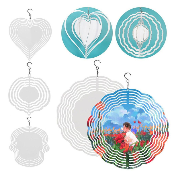 Aluminum Garden Craft Window Yard Wind Kinetic Sculptures Sublimation ...