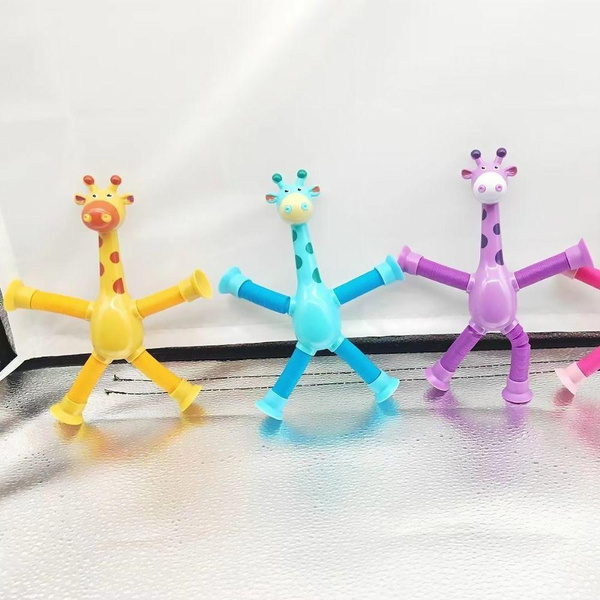 Glowing Toy For Kids Interactive Stretch Tube Giraffe Fidget Toys ...