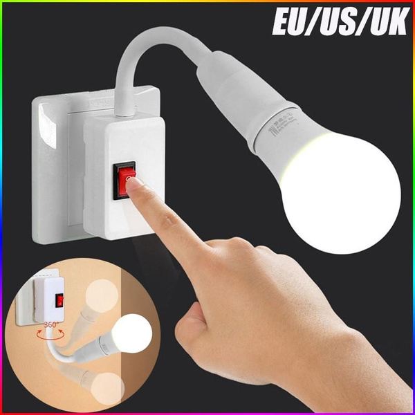 E27 Socket Lamp Bulb Holder Light Socket With Switch EU US UK Plug Lamp ...