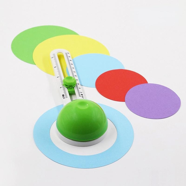 Round Paper Cutter 360-degree Rotary Circle Cutter Hand Tent Greeting ...