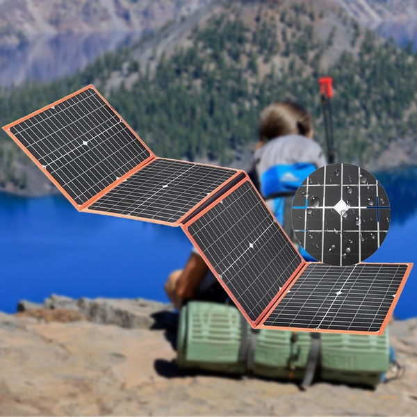 80W FOLDABLE MONO SILICON CELL SOLAR PANEL PORTABLE 18V SOLAR MUDULE ...