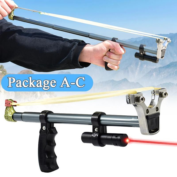 Retractable Eagle Tail Small Long Slingshot High Power Catapult with ...