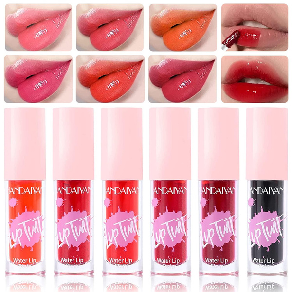 Lip Tint Stain Set,6 Colors Matte Velvet Lip Tint Watery Lip Stain ...