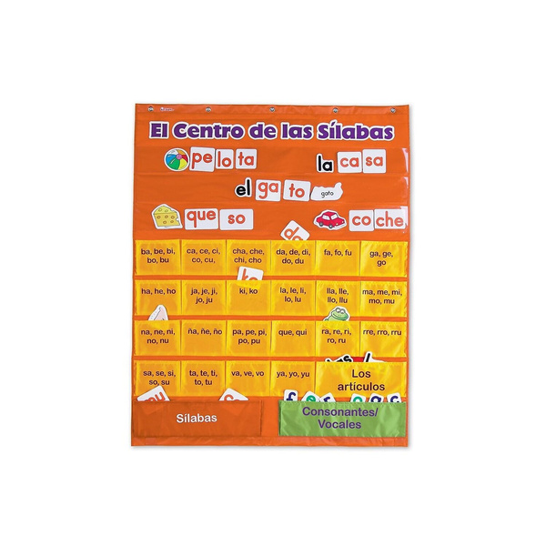 Learning Resources El Centro de las Silabas (Spanish Syllables) Pocket ...