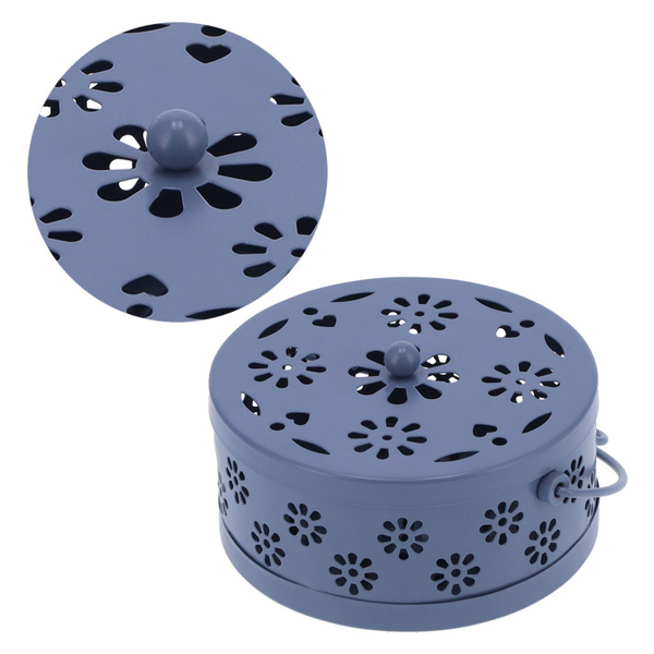 Coil Holder Fireproof Portable Incense Box with Cover for Children's ...