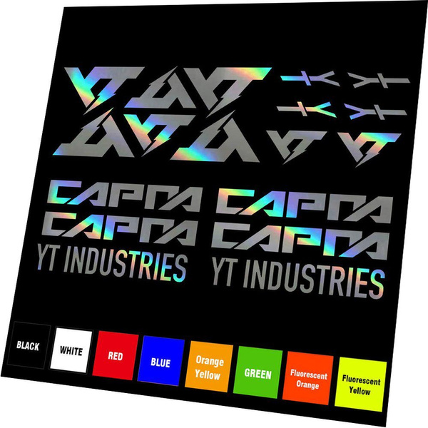 For YT Industries CAPRA Vinyl Die Cut Decals Stickers Bike Frame Kit ...
