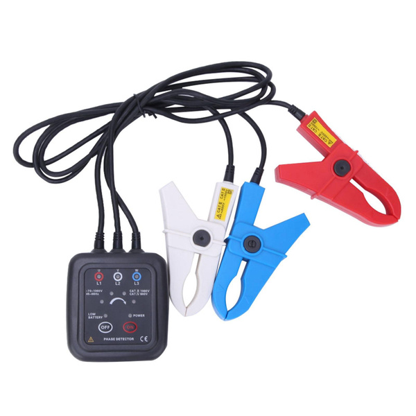 ETCR1000D Three Phase Sequence Meter Rotation Indicator Tester Checker ...