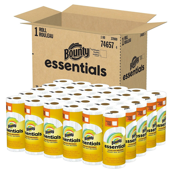 Bounty Full Sheet Kitchen Rolls Paper Towels 2-Ply 40 Sheets/Roll ...