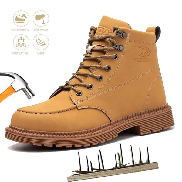 Professional Anti-smash Anti-puncture Indestructible Steel Toe Comfort ...