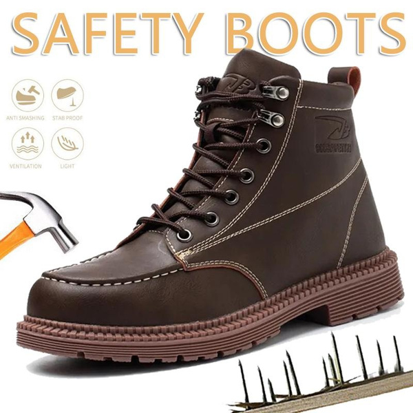 Professional Anti-smash Anti-puncture Indestructible Steel Toe Comfort ...