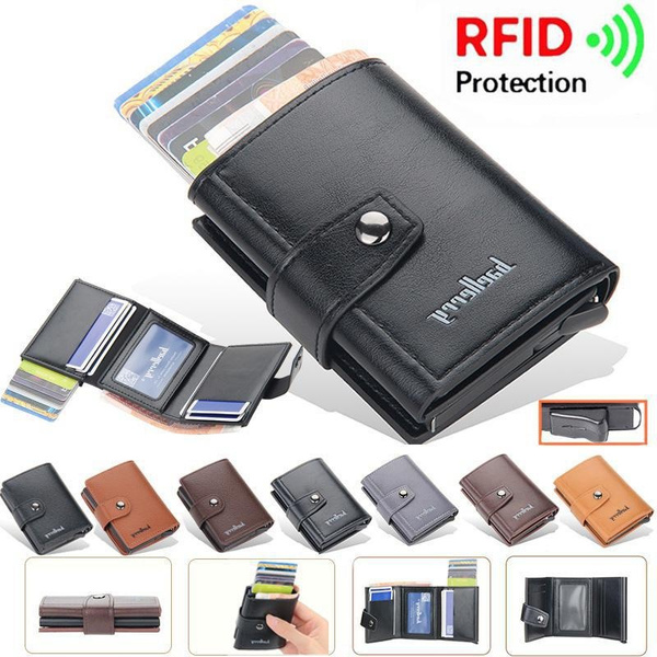 New RFID Blocker Male Wallet New RFID Blocker Location Credit Card ID ...