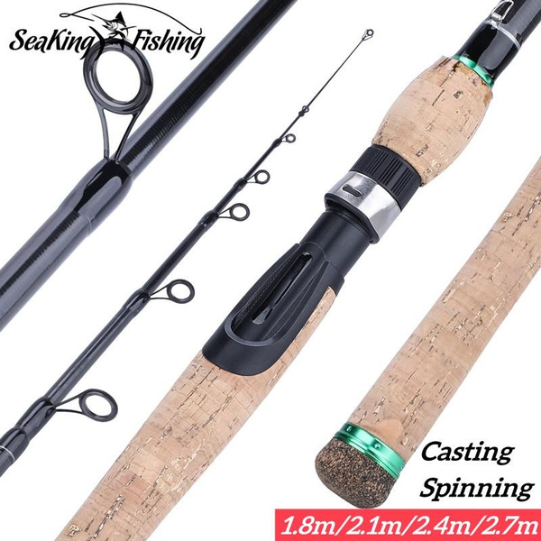 Seaking Fishing New Carbon Fiber Fishing Rod 1.8M/2.1M/2.4M/2.7M ...