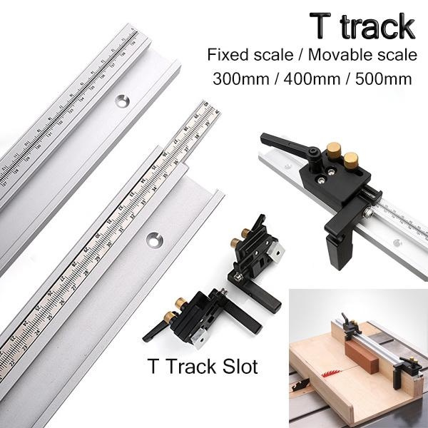 Woodworking DIY Tool Miter T-Track / Track Stopper for Table Saw and ...