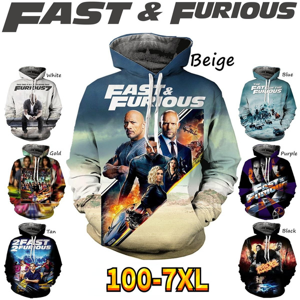 2023 Men's Fast Furious Hoodie 2021 Fashion 3d Print Casual Man and ...