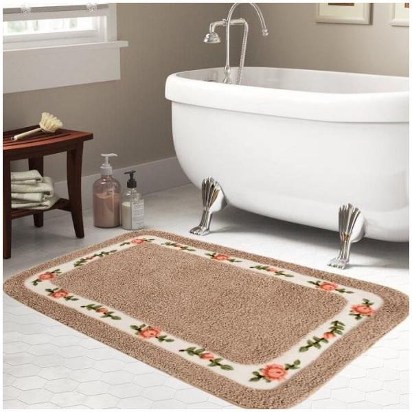 Giz Home Rose Bath Mat 70X120 Brown | Wish