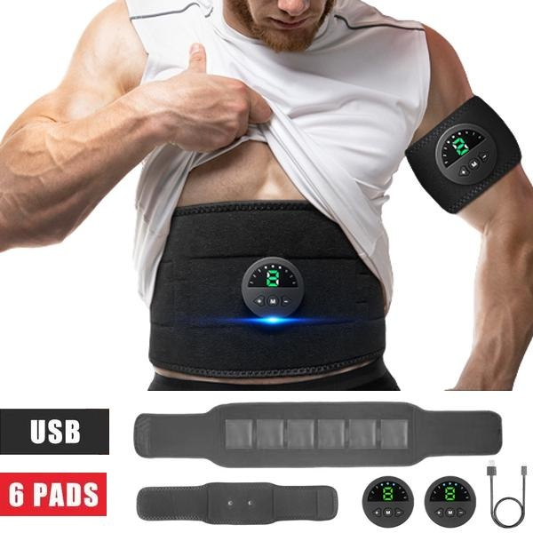 New Muscle Stimulator Body Slimming Belt Electric Abdominal Trainer ...
